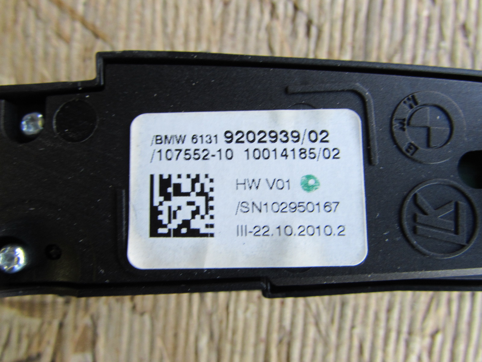 bmw-center-switch-panel-pdc-asr-61319202939-f10-528i-535i-550i
